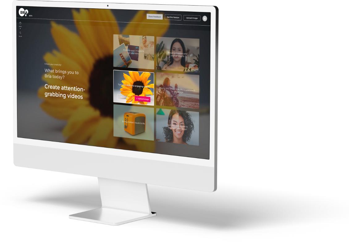 Home | Create Images and Video at Scale | Bria